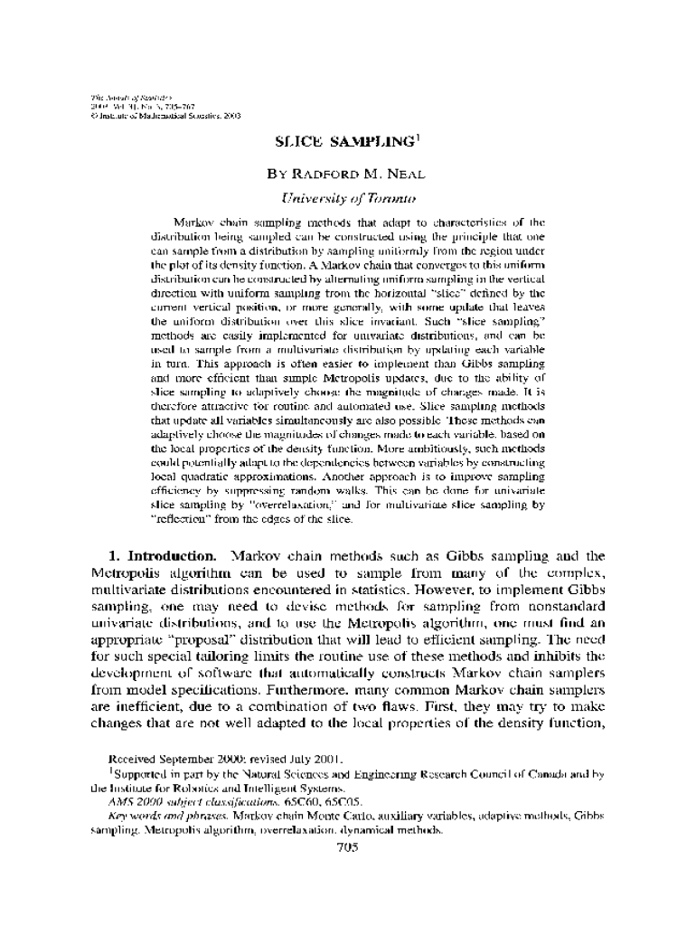 Fillable Online Markov Chain Sampling Methods For Dirichlet Process