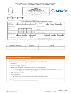 Fillable Online Indiana Health Coverage Programs (Ihcp) Pharmacy ...