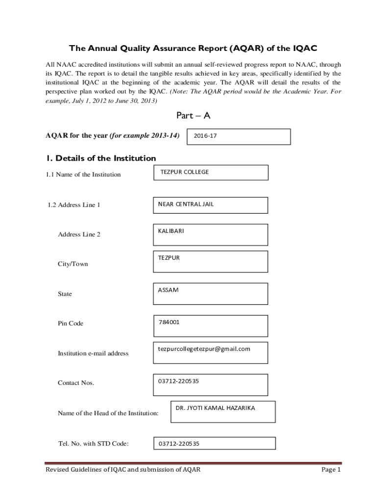 Fillable Online TEZPUR COLLEGE Fax Email Print - pdfFiller