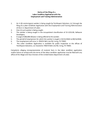 Fillable Online Labor Condition Application Instructions Fax Email ...