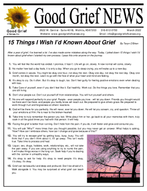 Fillable Online Grief Resources & Support for Families Fax Email Print ...