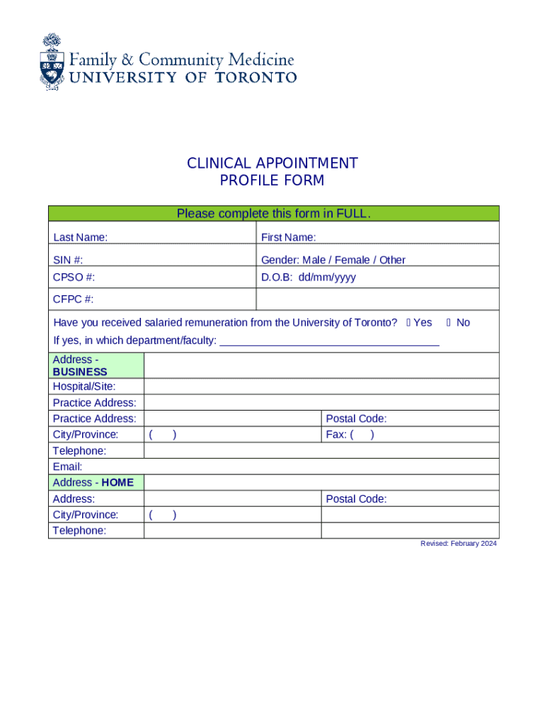 PATIENT APPOINTMENT REQUEST EXTERNAL ... - dfcm utoronto Doc Template ...