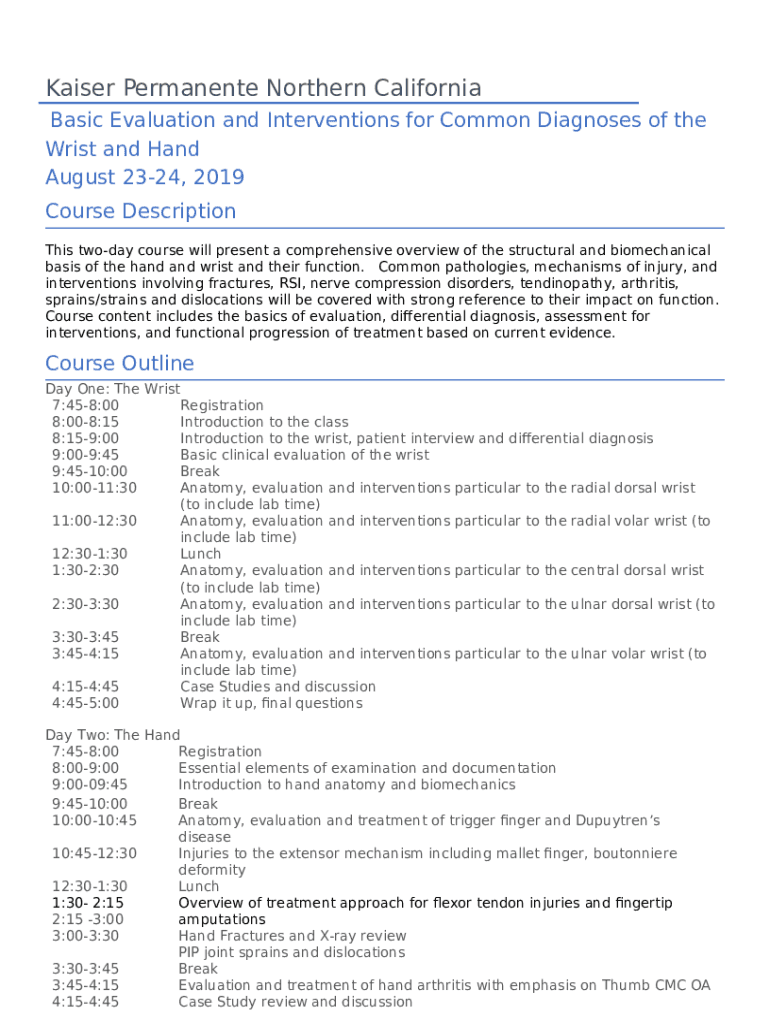 Evaluation and Management of Hand, Wrist and Elbow ... Doc Template ...