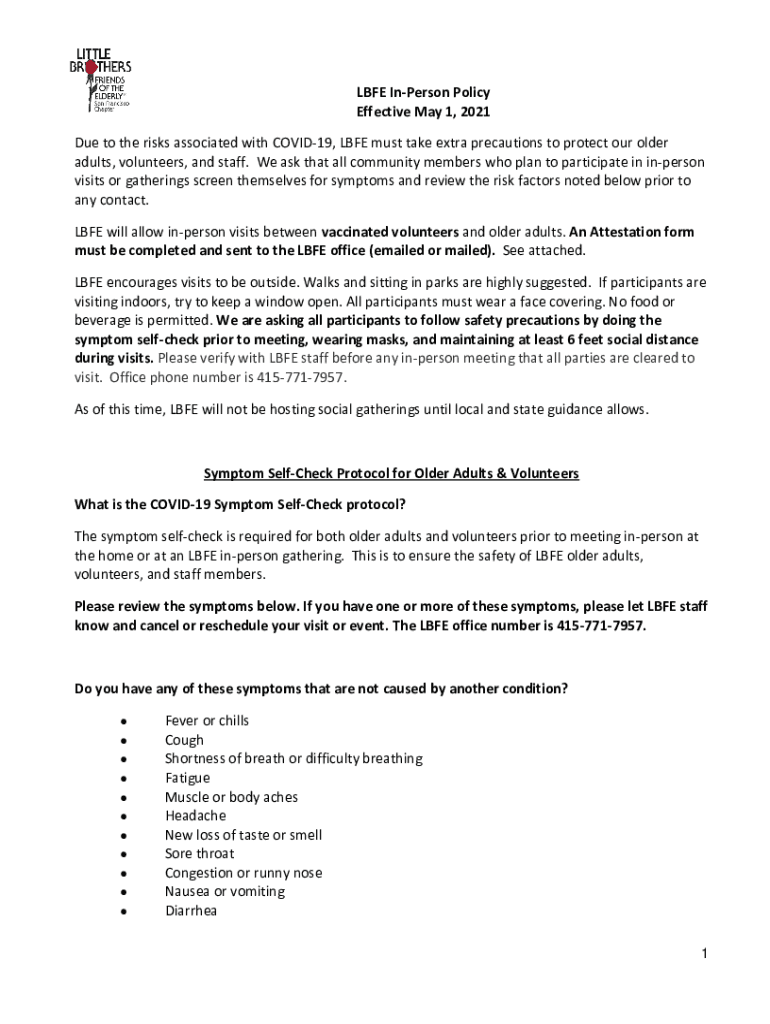 Fillable Online LBFE-Attestation-Form-and-Safety-Protocols. ... Fax ...