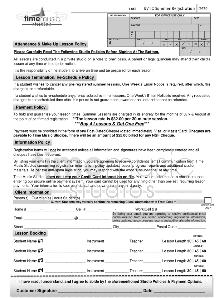 Fillable Online MC BREAKDOWN Fax Email Print - pdfFiller