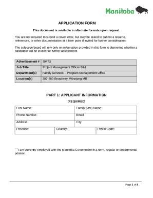 References Available Upon Request and Other Phrases ... - gov mb Doc ...