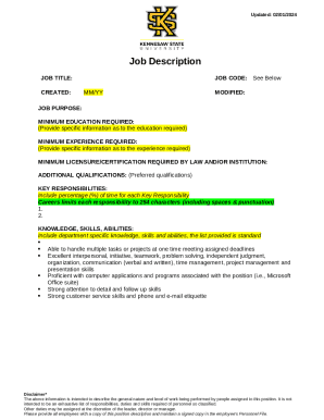 Minimum Education Requirements: Fact Sheet Doc Template | pdfFiller