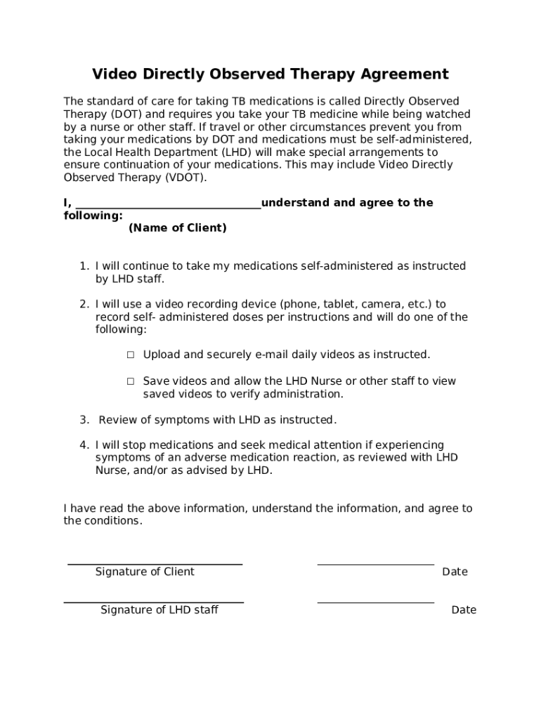 Directly observed therapy for TB, via video, gets CDC nod Doc Template ...