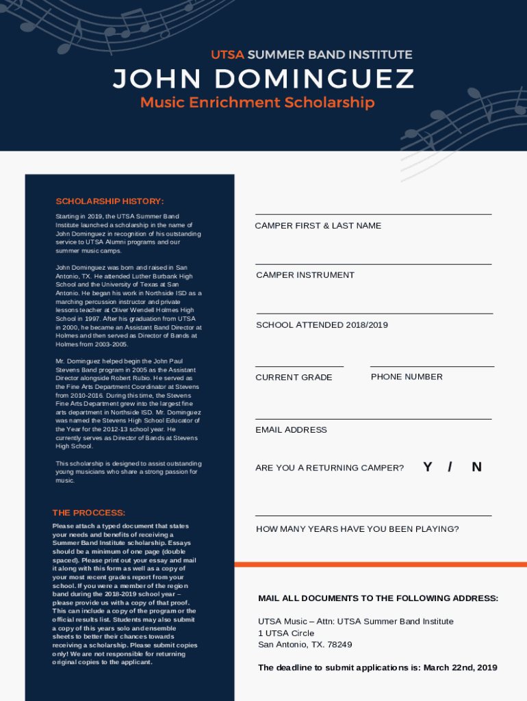 Fillable Online UTSA Top Scholar gains global perspective in ...