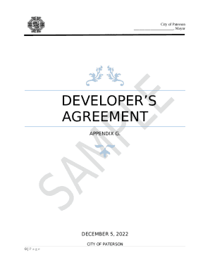HOME Developer Agreement Sample (PDF) Doc Template | pdfFiller