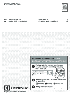 Fillable Online Warranty Info - Electrolux Fax Email Print - pdfFiller