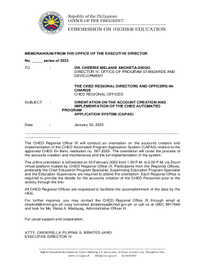 Fillable Online Regional Offices Directory - CHED Caraga Sample Only ...