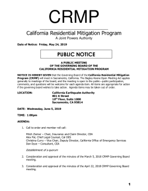 Fillable Online California Residential Mitigation Program; grants for single ... Fax Email Print ...