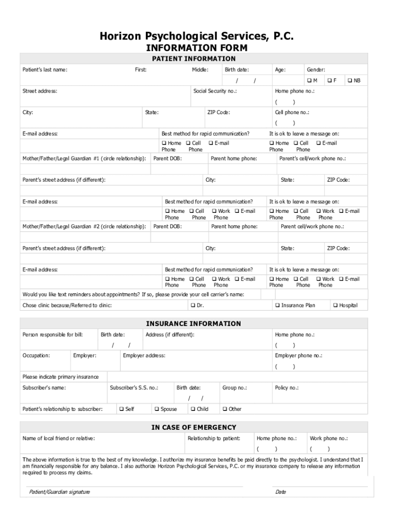 Fillable Online Integrated Medical Services (IMS) New Patient ...