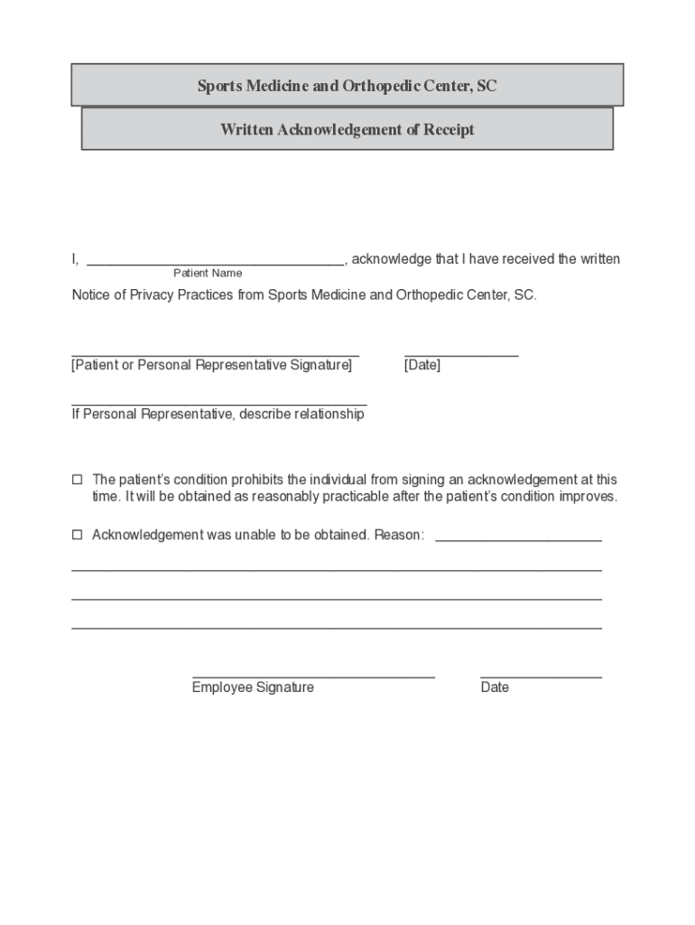 Fillable Online Patient Forms and Registration - South Carolina Sports ...