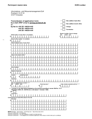 Fillable Online EORI-Form.pdf Fax Email Print - pdfFiller