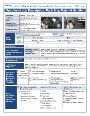 Fillable Online Returns Material Handler - 1st Shift (Full-Time) Fax ...