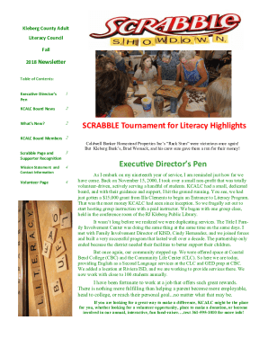 Fillable Online Executive Director's Pen SCRABBLE Tournament for ...