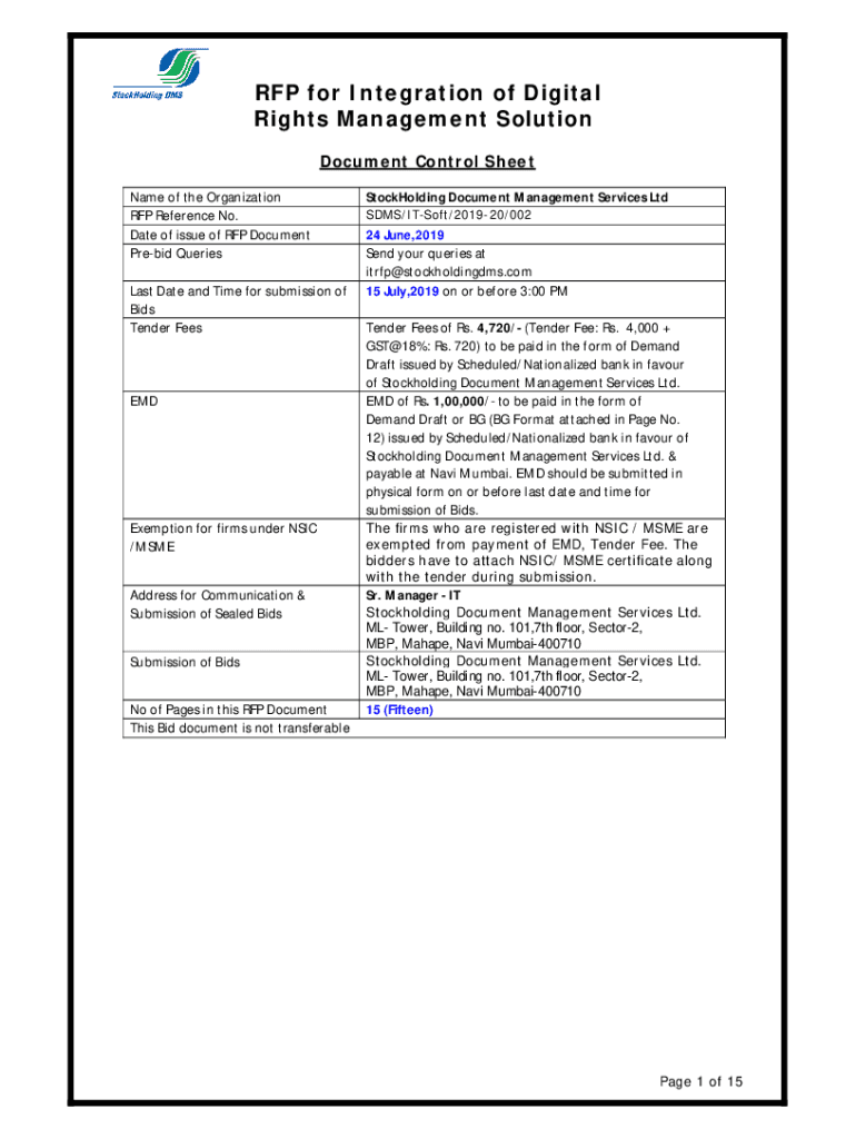 Fillable Online Request For Proposal (RFP) for Onboarding of Managed ...