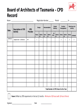 You can record your CPD activities on your MyARB portal. ... Doc ...