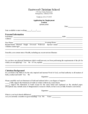 Fillable Online Eastwood Christian School Transcript Request Fax Email ...