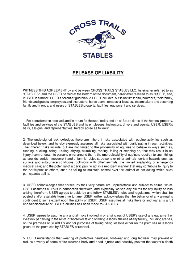 Fillable Online WITNESS THIS AGREEMENT by and between CROSS TRAILS ...