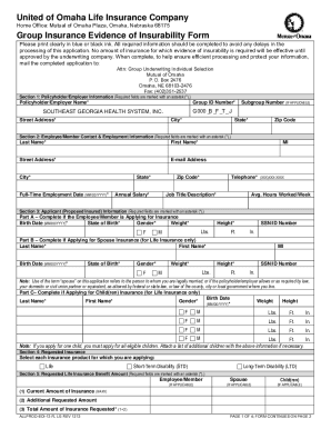 Fillable Online How to Complete the Evidence of Insurability (EOI) Form ...