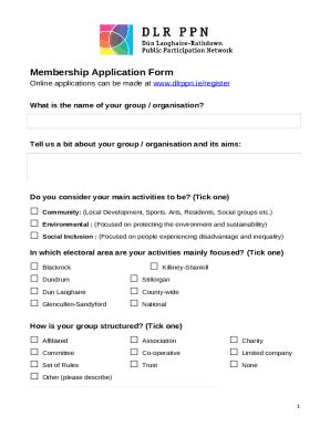 dlr-ppn-membership-application-- ... Doc Template | pdfFiller