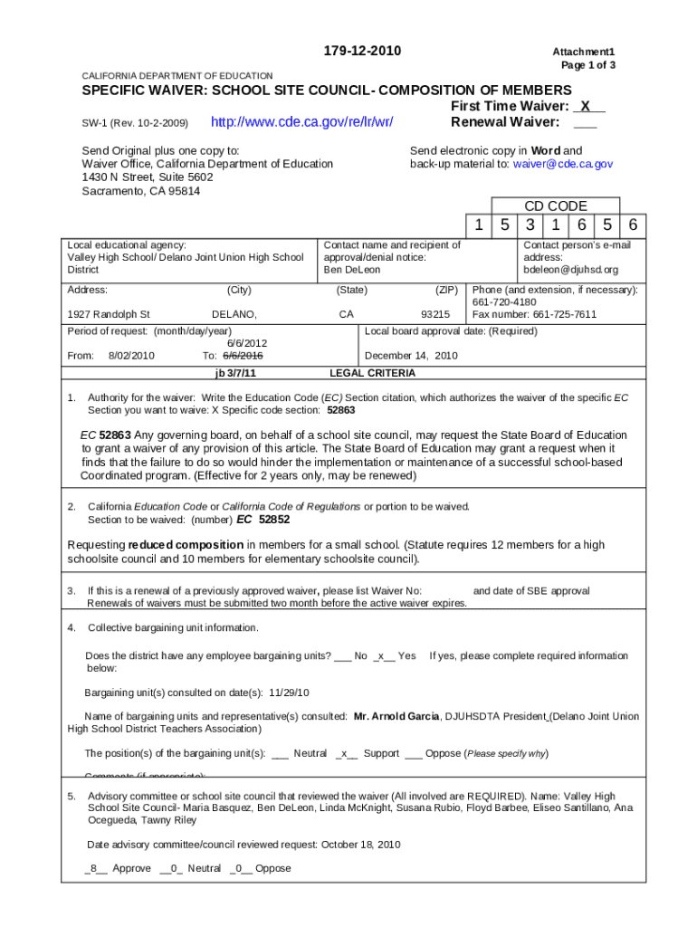 Valley High School/ Delano Joint Union High School District Doc ...