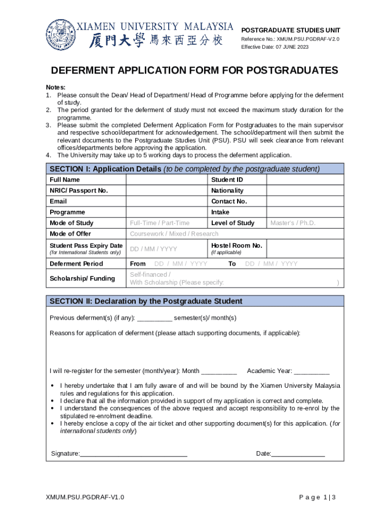 Deferment, Forbearance, and Cancellation - AS&E Students Doc Template ...