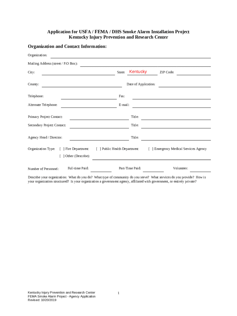 Request a Smoke Alarm - Fire - kiprc uky Doc Template | pdfFiller