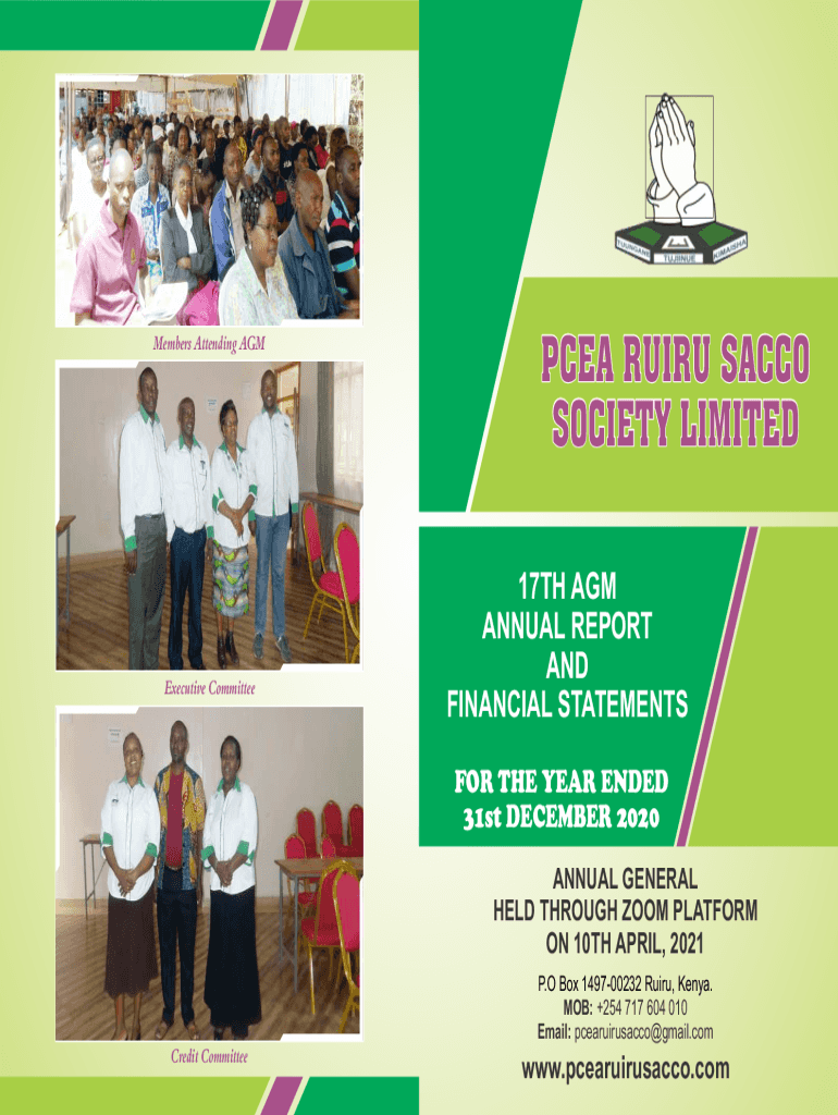 Fillable Online 17th agm annual report and financial statements Fax ...