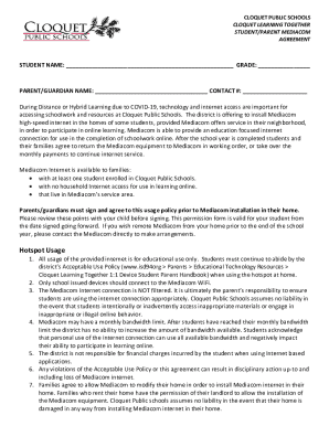 Fillable Online FORM - 1 to 1 Device Student Parent Handbook - ... Fax ...