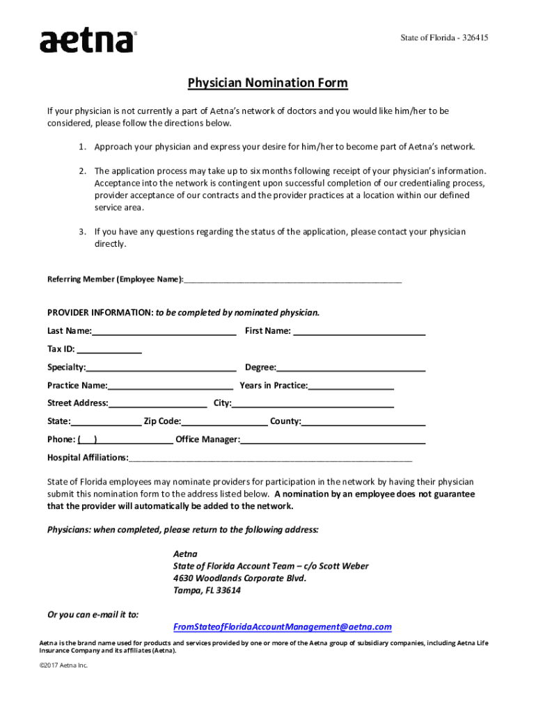 Fillable Online State of Florida - 326415 Fax Email Print - pdfFiller