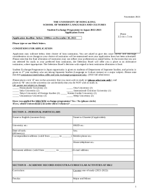 UNDERGRADUATE EXCHANGE FACT SHEET Academic ... Doc Template | pdfFiller