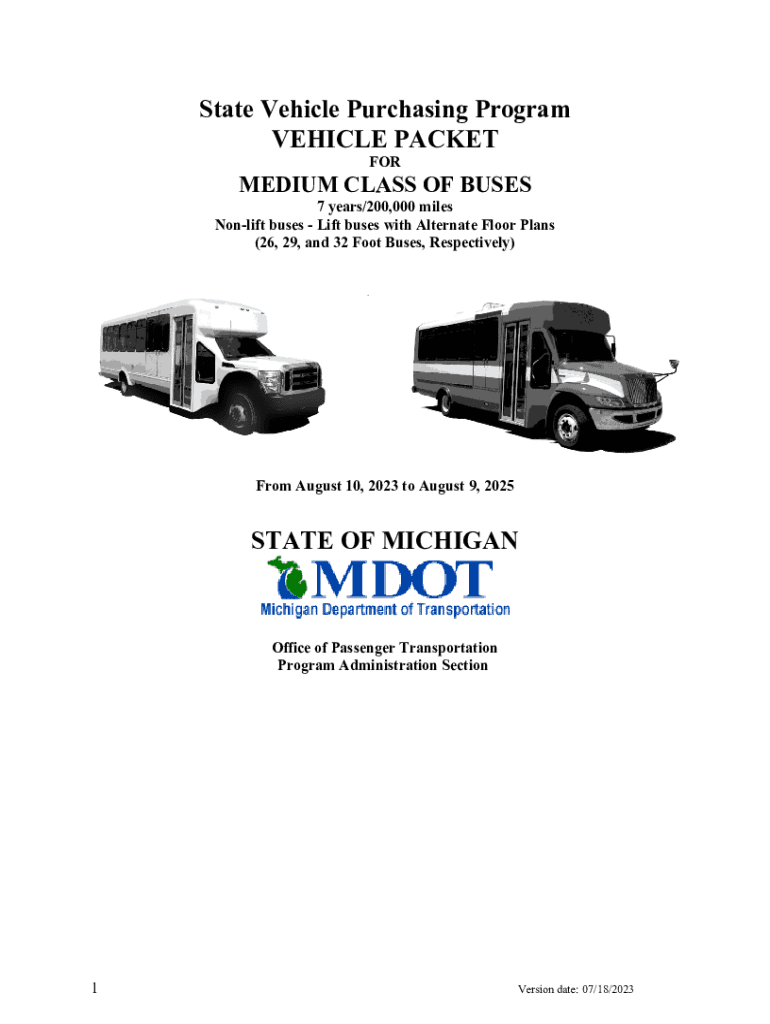 Fillable Online State Vehicle Purchasing Program Vehicle Packet Medium ...