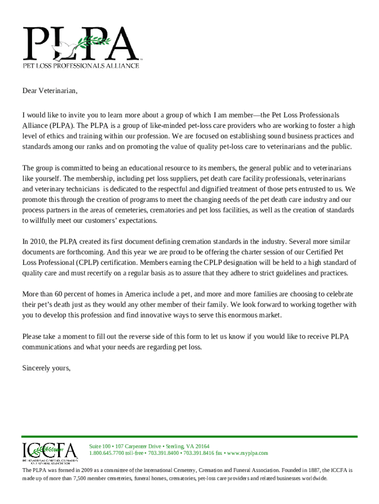 Human-Animal Bond, Bereavement, and Euthanasia ... Doc Template | pdfFiller