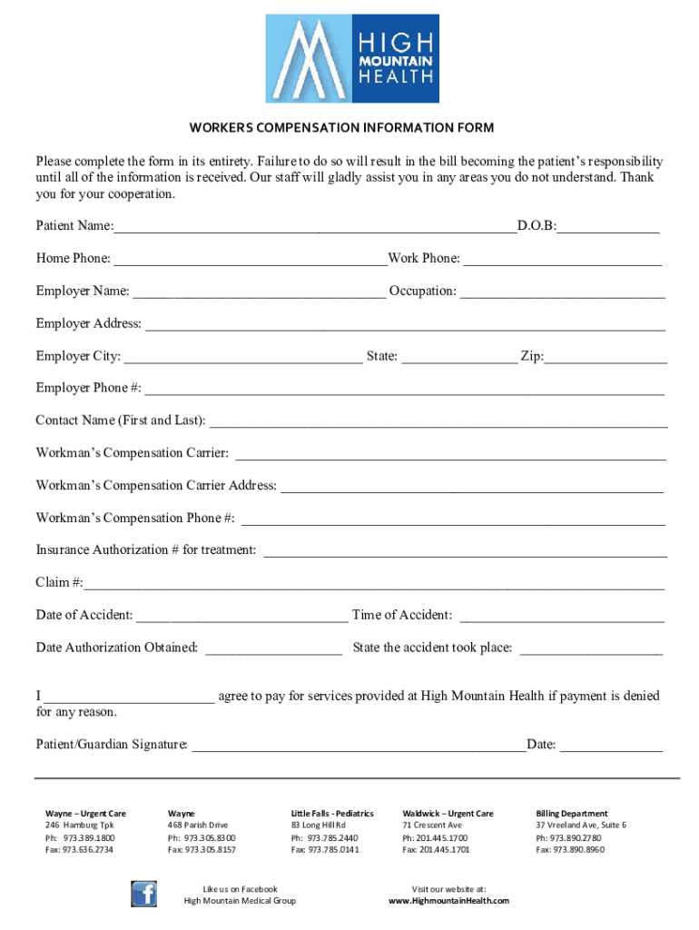 Fillable Online 2019 WMC Info Form Fax Email Print - pdfFiller