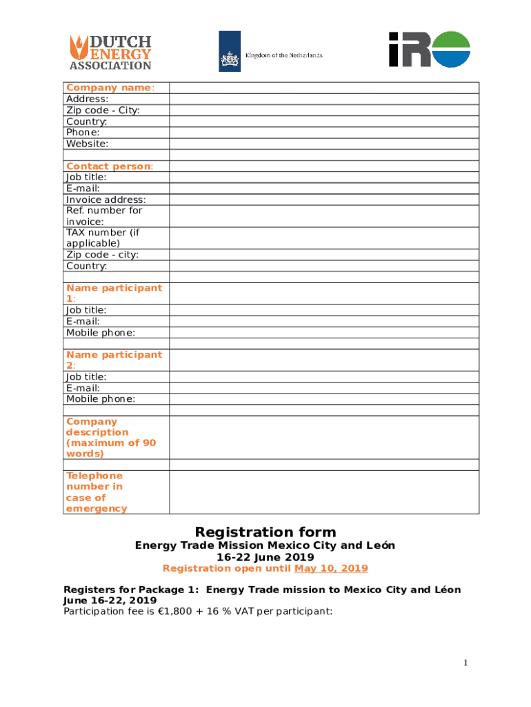 Registration--Energy-Trade-Mission-to-Mexico ... - IRO Doc Template ...