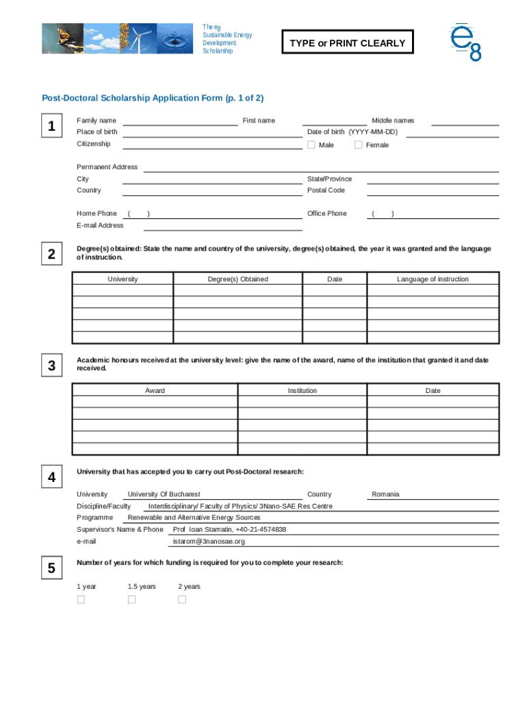 Postdoctoral Scholar Appointment .pdf Doc Template | pdfFiller