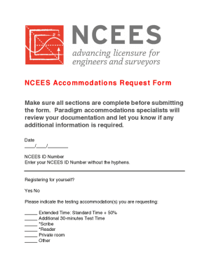 Fillable Online NCEES Request Form.docx Fax Email Print - pdfFiller