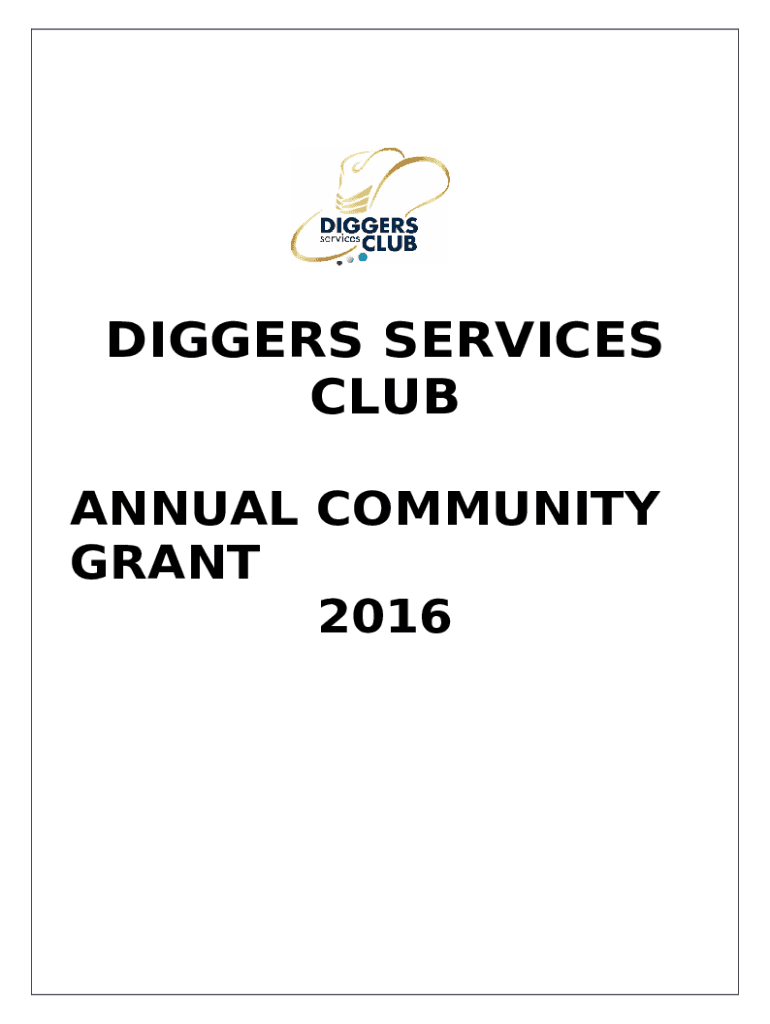 Diggers Services Club HistoryHappy 30th Birthday Doc Template | pdfFiller
