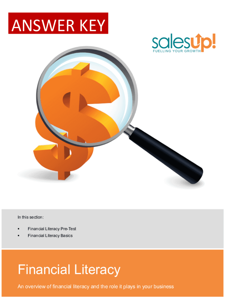 Fillable Online Small Business Financial Literacy: The Beginner's Guide ...