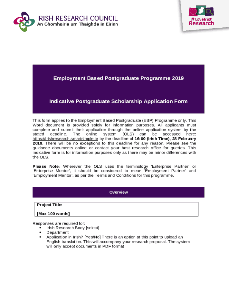 EBP-2019-Indicative--for-Employment-Mentor.docx Doc Template | pdfFiller