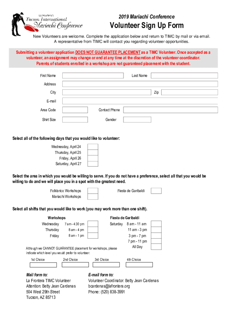 Fillable Online Free Volunteer Application Form Templates Fax Email ...