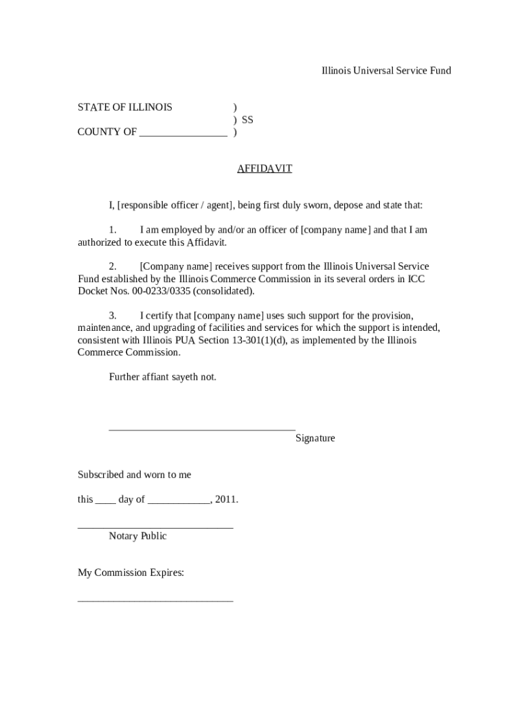 Exhibit B Affidavit Support Waiver Charges - icc illinois Doc Template ...