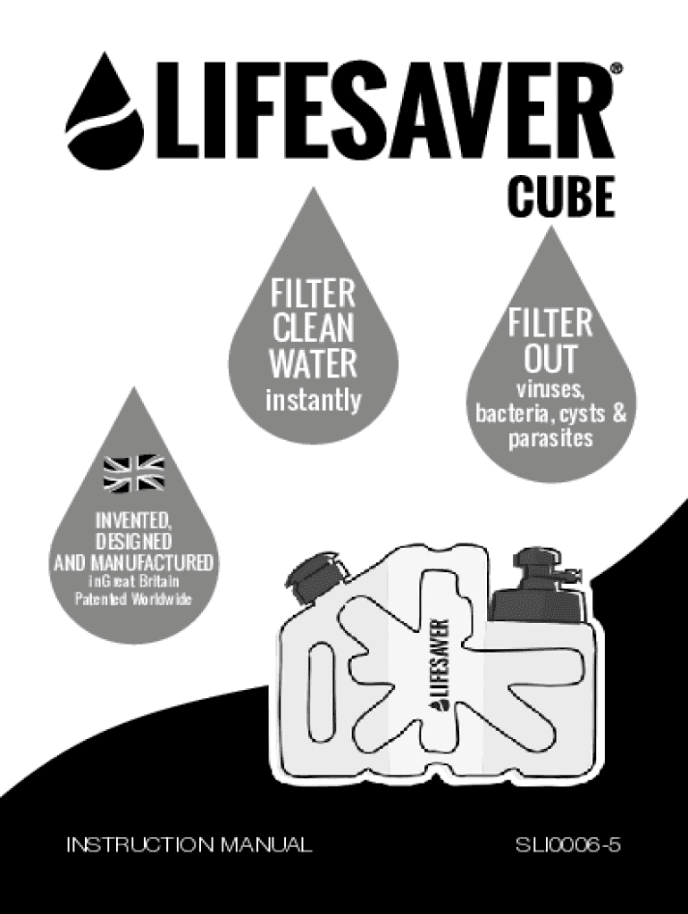 Fillable Online LifeSaver Cube Water Filter - Water Treatment - Inuka ...