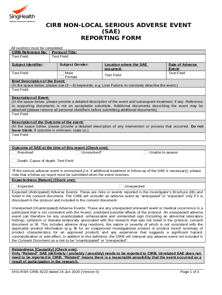 CIRB LSAE Doc Template | pdfFiller