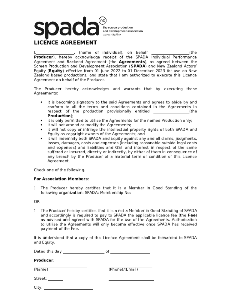 Trial and Evaluation Agreement - Ination Page - Home Doc Template | pdfFiller