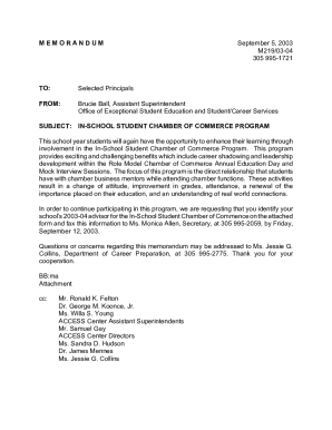 Fillable Online Principal's Message - Brucie Ball Educational Center Fax Email Print - pdfFiller